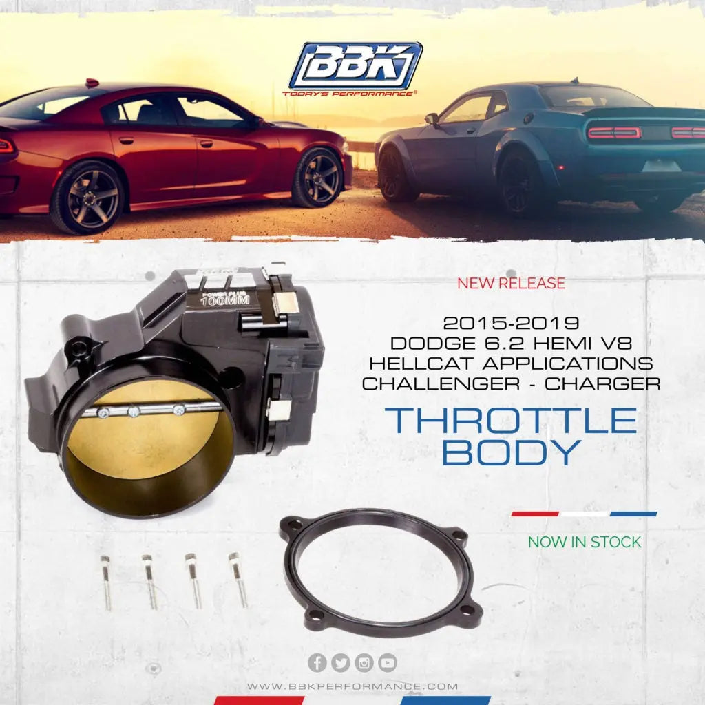 NEW 2015-2019 BBK BLACK BILLET HEMI HELLCAT THROTTLE BODY | BBK Performance